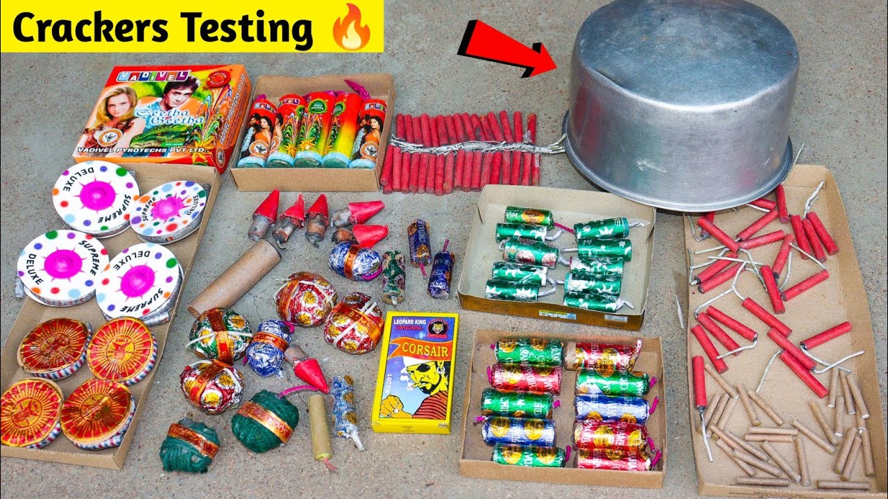 Different Types of Crackers Testing | Bullet Crackers Experiment | Fireworks Testing | Patakhe