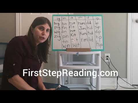 Reading Lesson: 3 letter short vowel I words
