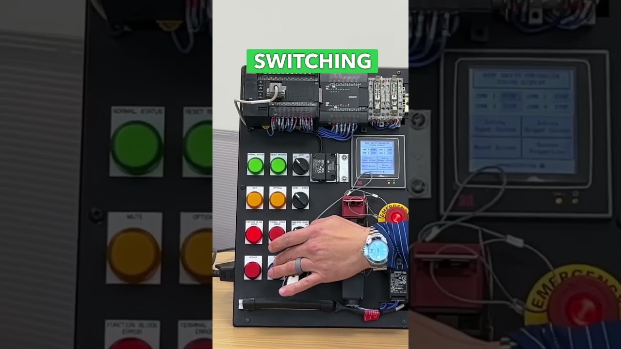 🔐Safety Interlock 🤝 Indicator Light🚦#shorts #engineering #automation