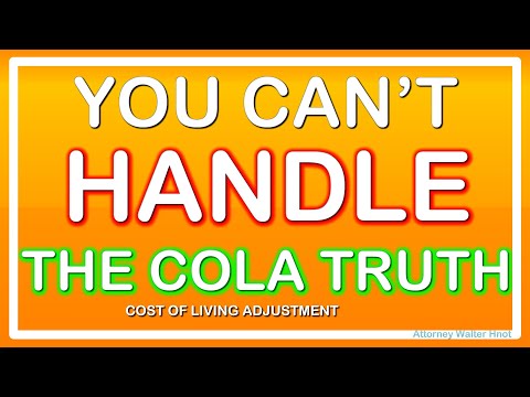 THE MISLEADING TRUTH OF THE COST OF LIVING ADJUSTMENT COLA FOR SSA BENEFITS