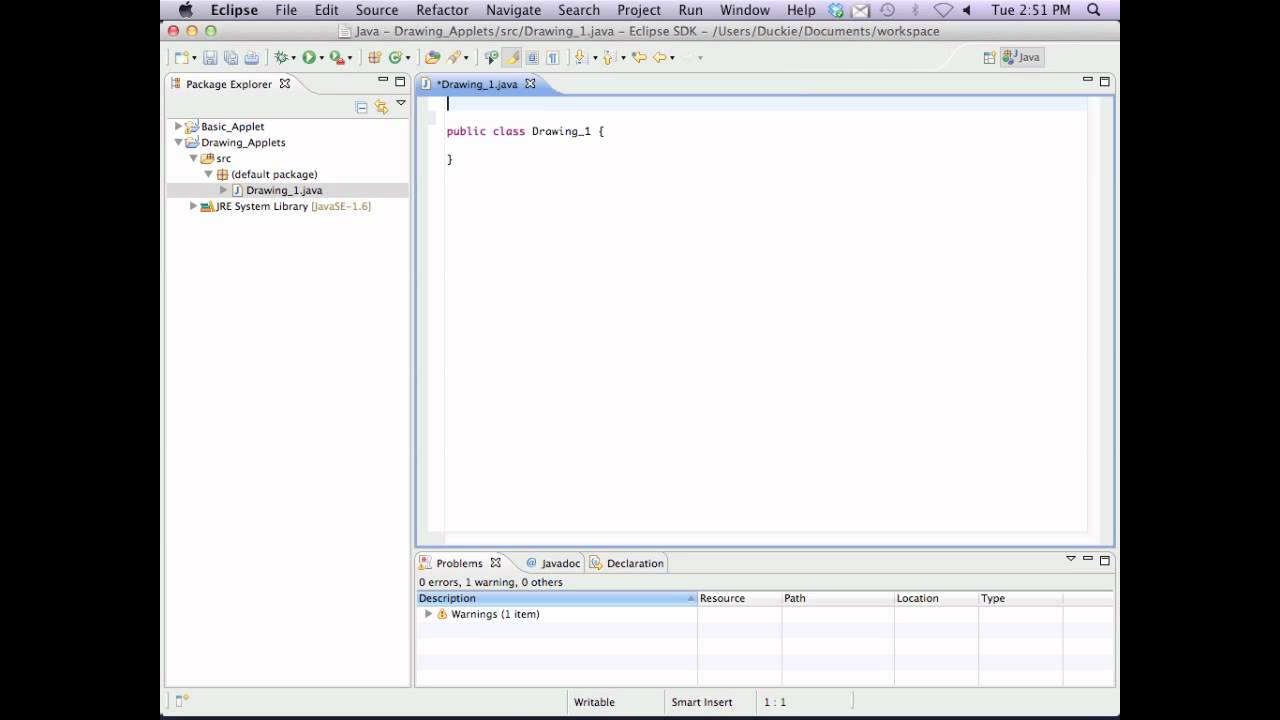 Applet - Drawing Tutorial