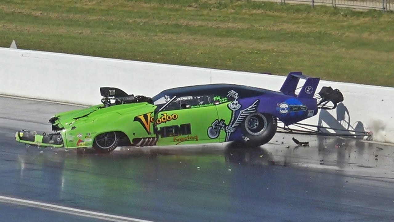 Drag Racing Wrecks, Wheelies & Close Calls Compilation