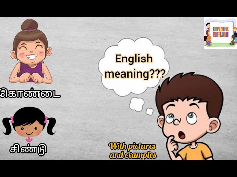 Different types of Hairstyles in English and Tamil | Infinite English