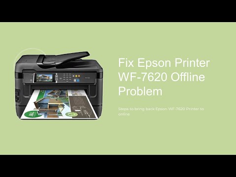 How to Change the Epson WF 7720 Printer from Offline to Online