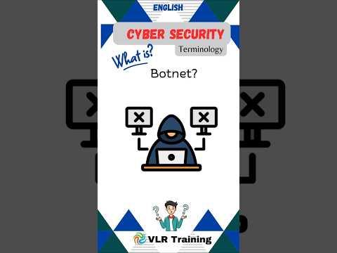 What is Botnet? cyber security terminology#cybersecurity #education #vlrtraining #botnet