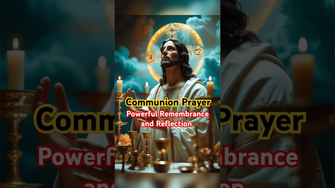 Communion Prayer- Powerful Remembrance and Reflection #godsword #motivation #protection