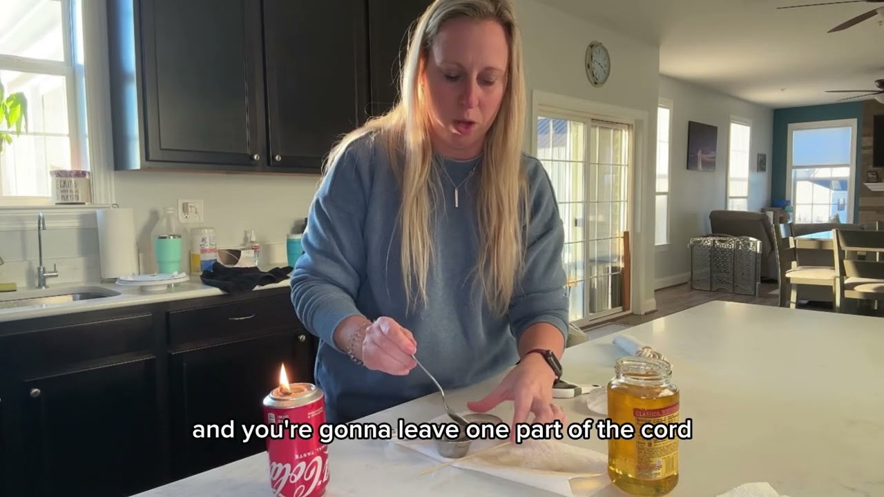 Homemade candles with used cooking oil @CountryGirl_Prepper