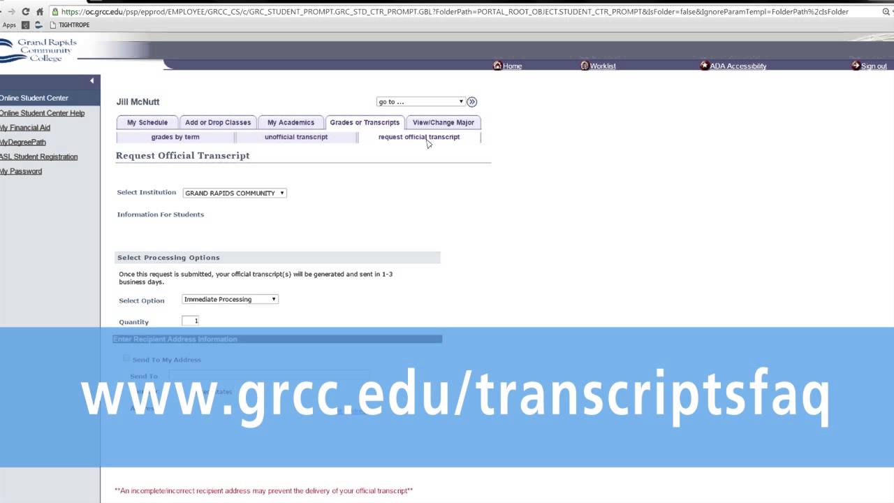 Student Records Step by Step