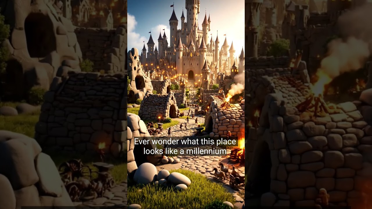 From Cavemen to Cyberpunk: The Ultimate Timelapse! #shorts #miniatureworld