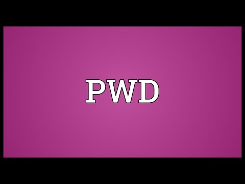 PWD Meaning