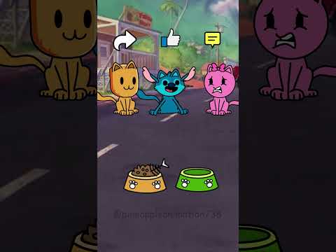Stitch steals the food Hungry CAT Tung Tung Pinki Lilo