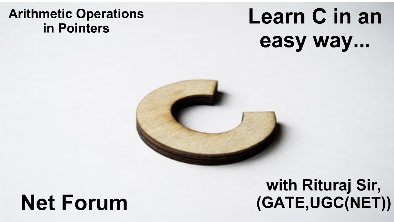 Programming in C Lecture 31: arithmetic operations in pointers