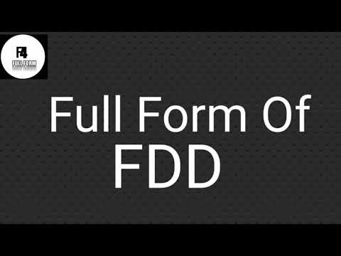 FDD Full Form/What's Full Form of FDD/