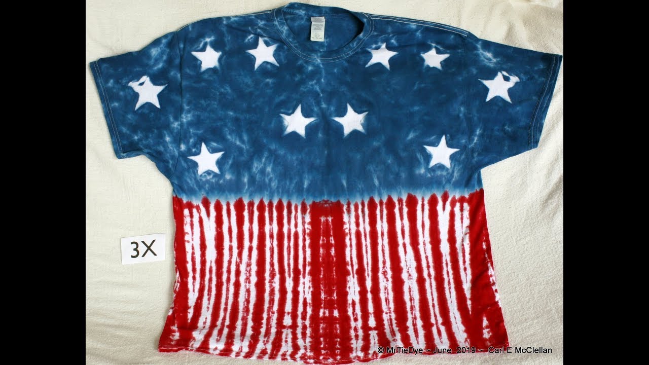 Tie Dye a Flag Tee ~ 2 methods