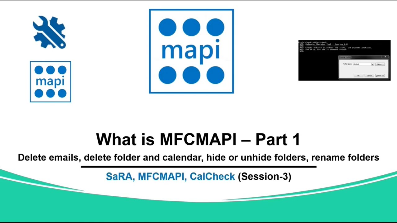 Delete emails, Delete folders, Hide or Un-hide folder, Rename folders using MFCMAPI | Session 1