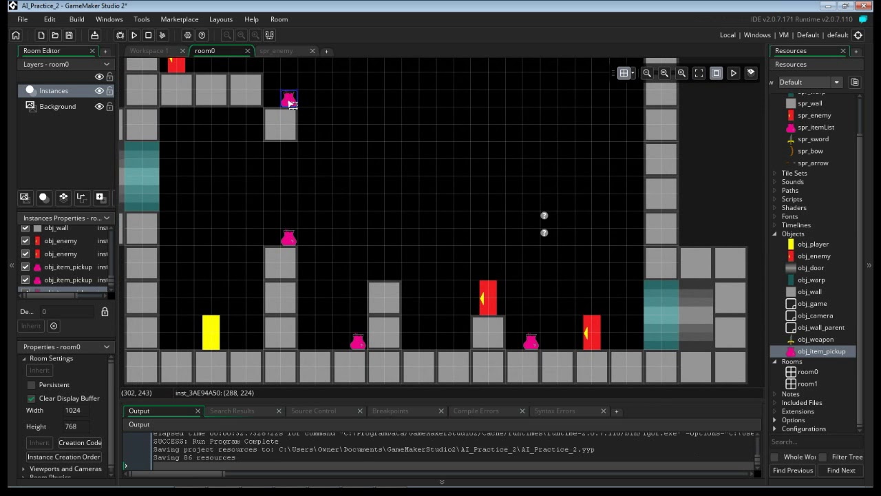 Game Maker Studio 2: Inventory Setup Part 3 (adding items)