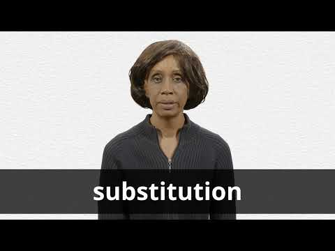 SUBSTITUTION 释义 | 柯林斯英语词典