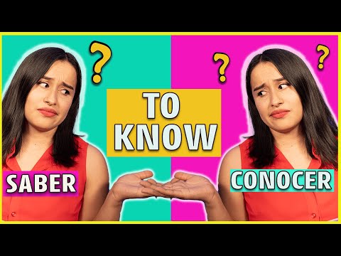 EASY SPANISH LESSONS - How to use SABER and CONOCER + Quiz