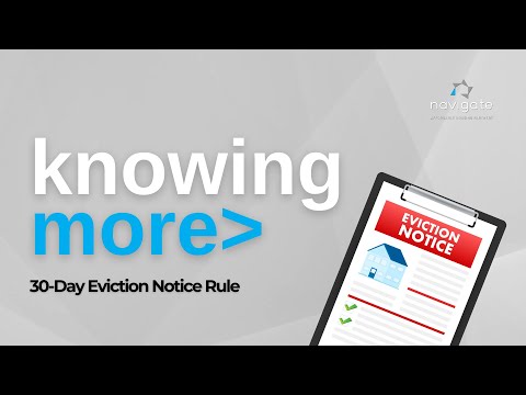 Knowing More: 30 Day Eviction Notice Rule