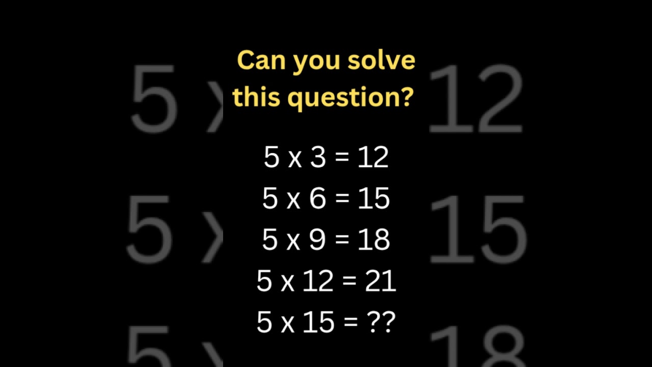 Can you solve this problem?