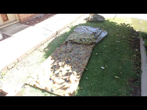 Australian army poncho liner used with Hoochie summer sleep system