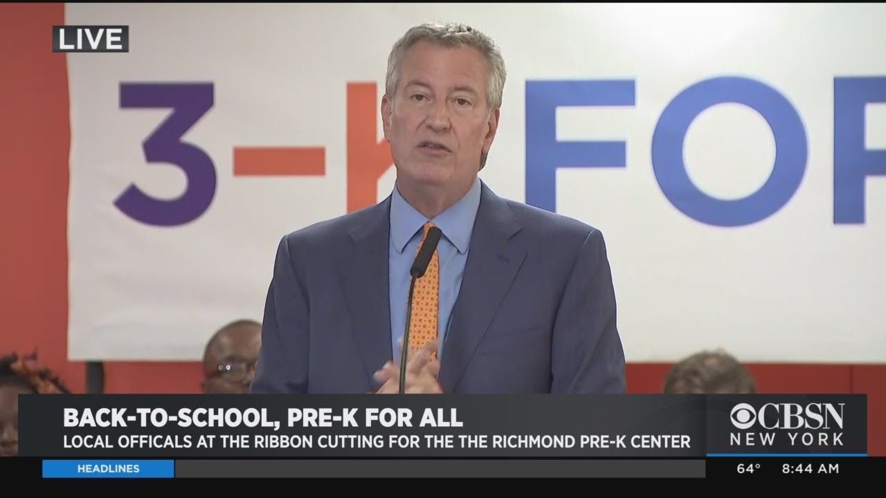 Mayor de Blasio, Schools Chancellor Carranza Make Remarks As Students Head Back To School