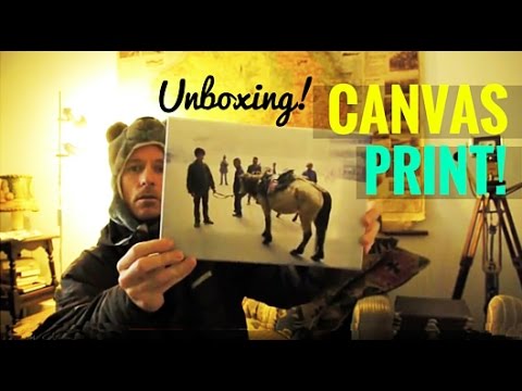 Photobox canvas prints from digital photos (quick unboxing)