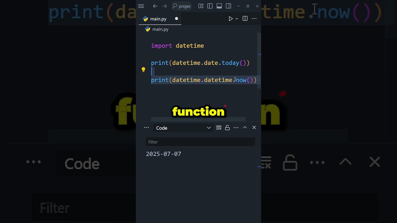Get Date & Time in Python in Seconds! ⏰🔥