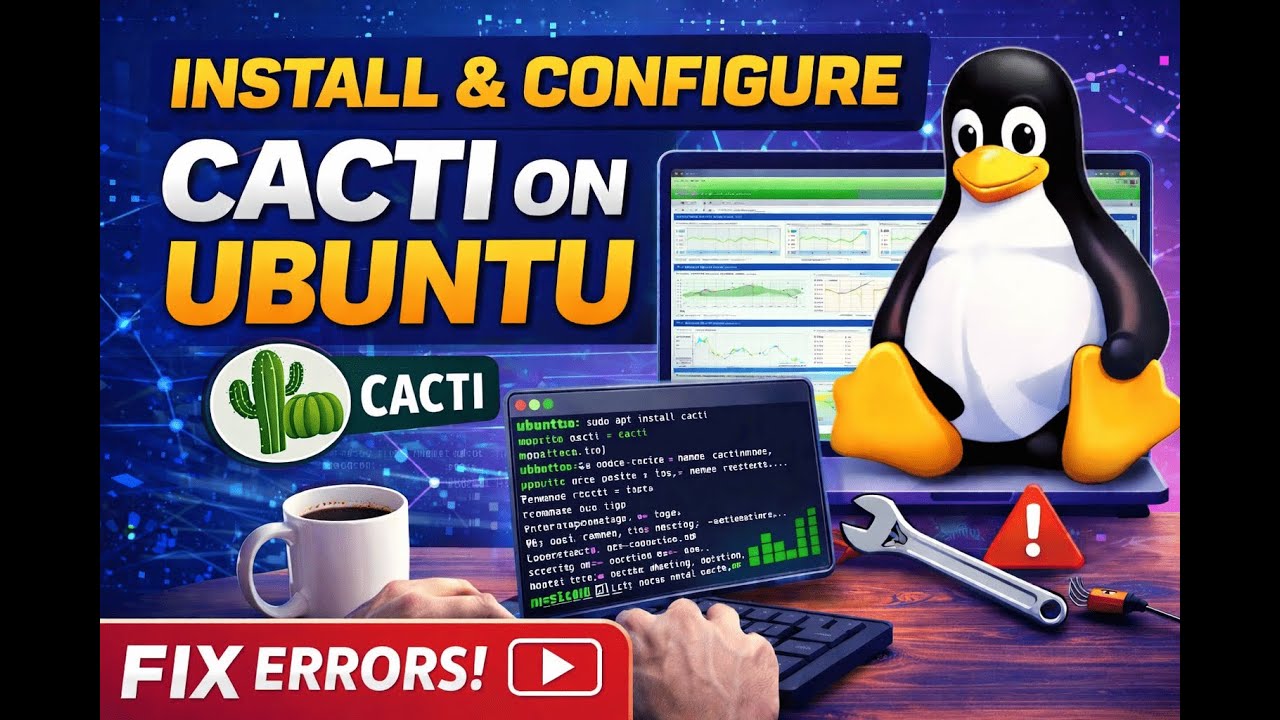 Install Cacti on Ubuntu | CACTI Tutorial for Beginners | Full Network Monitoring Guide (2026)