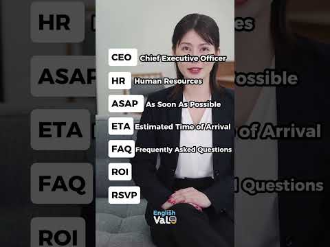 Business Abbreviations in English
