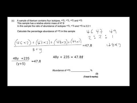 Mega hard relative atomic mass question Chemistry A - Level