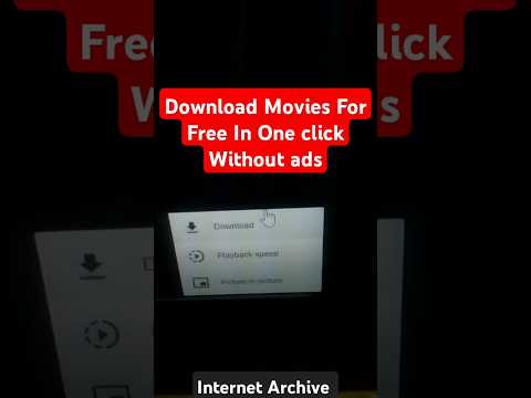 Download Movies For Free Without Ads From Internet Archive #webdevelopment