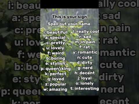 Spell out your name. tell me in comments #beautiful #names #shorts #comment