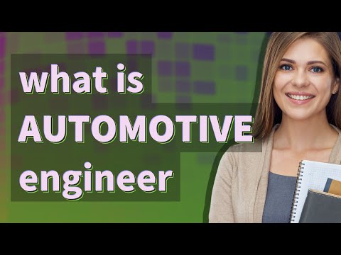 Automotive engineer | meaning of Automotive engineer