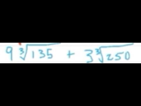 Simplify 9(cuberoot135) + 3(cuberoot250)