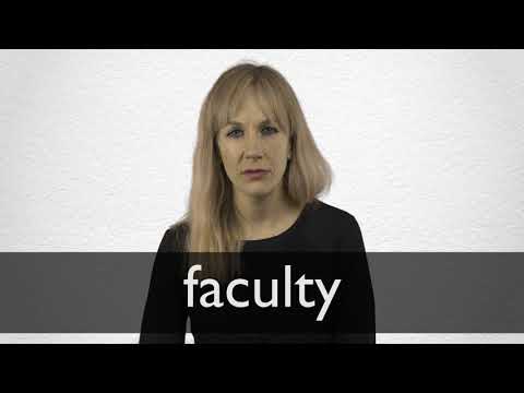 How to pronounce FACULTY in British English