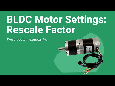 BLDC Motor Settings: Rescale Factor