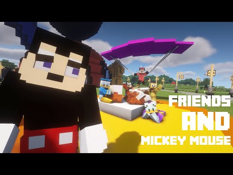 Mickey Mouse and Friends in Minecraft (Minecraft machinima)