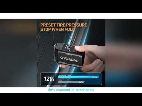 Why Everyone’s Talking About This Product! CYCLAMI A2S 120 PSI Mini Electric Pump Portable Bicycle