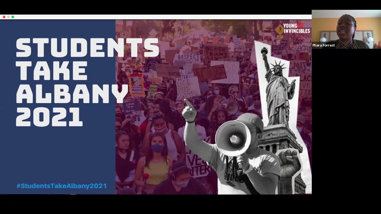 #StudentsTakeAlbany2021 | Young Invincibles New York Advocacy Day Rally