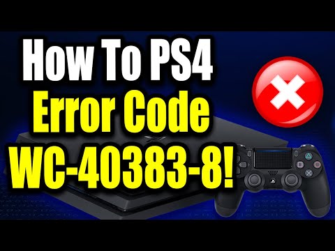 How to Fix PS4 Error WC-40383-8 (Easy Method!) "This service is currently undergoing maintenance."