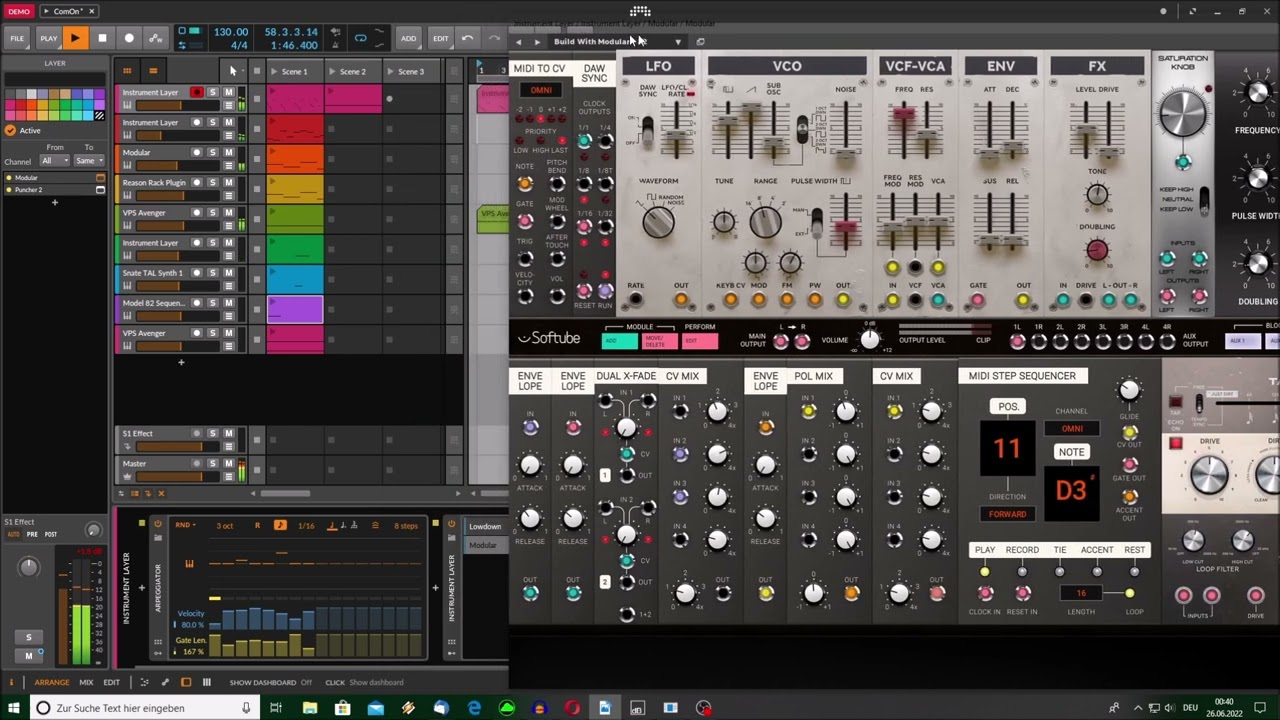 SH-101 over Modular System 700 in Action