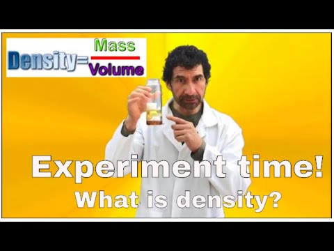 what is density explanation for kids experiment for kids volume mass