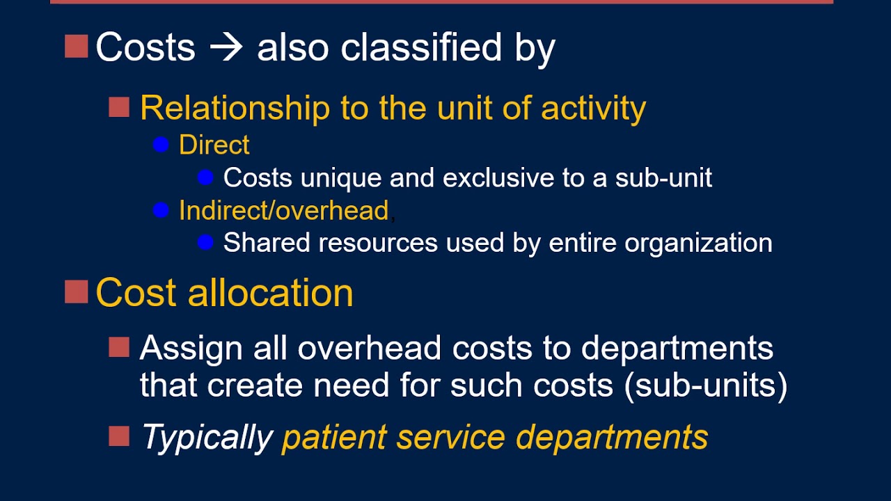 Ch 6 Cost Allocation