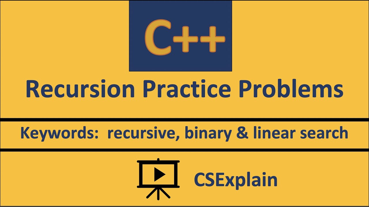 Recursion exercises C++
