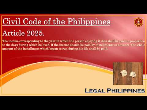 Civil Code of the Philippines, Article 2025