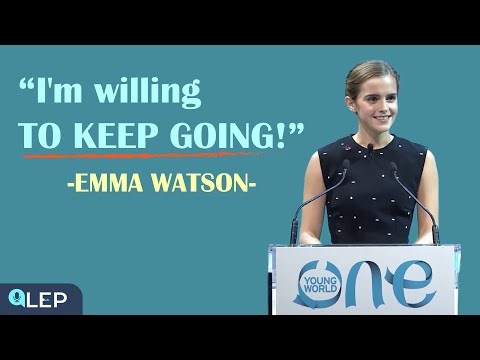 I’m willing to keep going! | Learn English Through Emma Watson's Speech |????️ 8 Minute English
