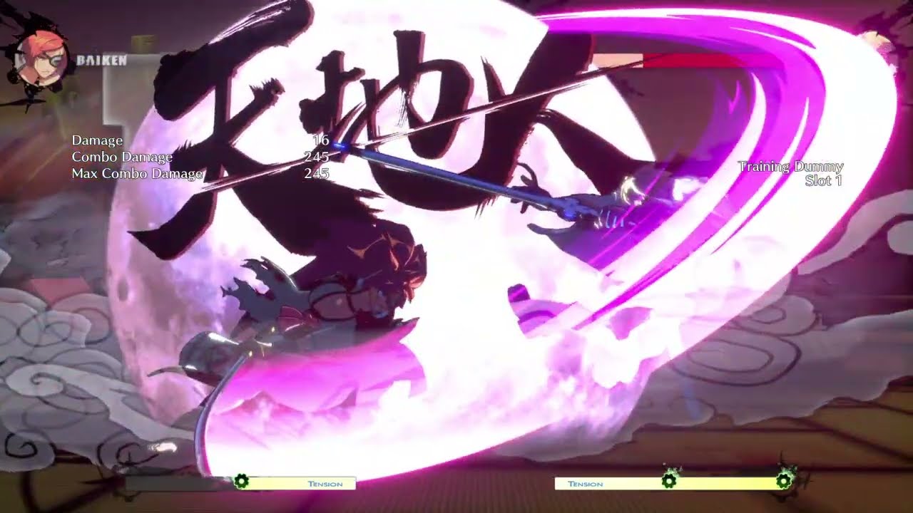 GGST Baiken - Big Damage MidScreen Combo