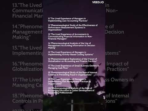 The Top 20 Phenomenological Research Titles for ABM Learners #shorts #research #