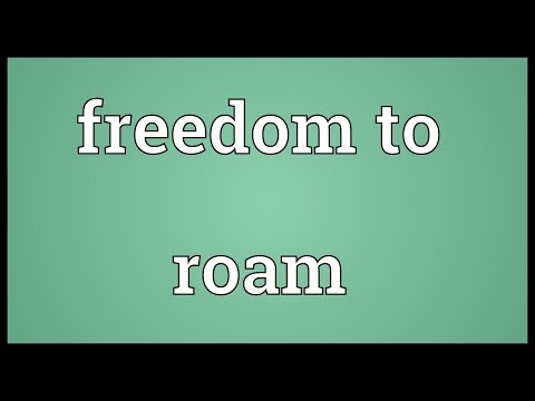 Freedom to roam Meaning